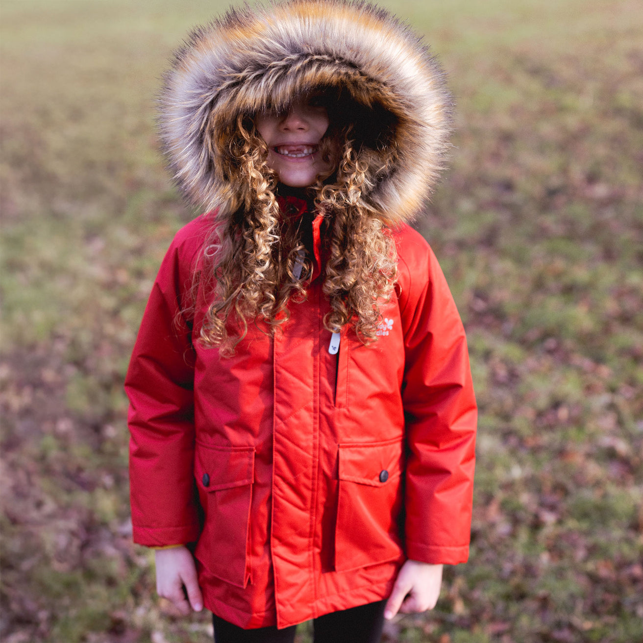 3 in 1 Waterproof Parka Red Kids - Muddy Puddles