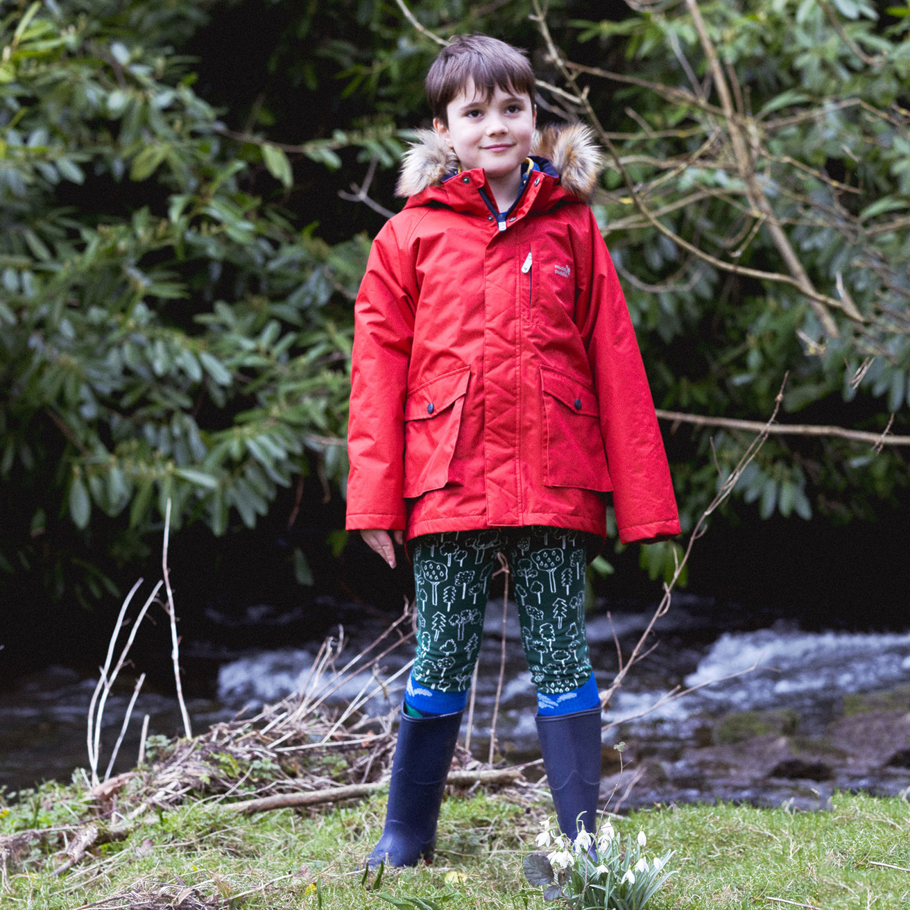 3 in 1 Waterproof Parka Red Kids - Muddy Puddles