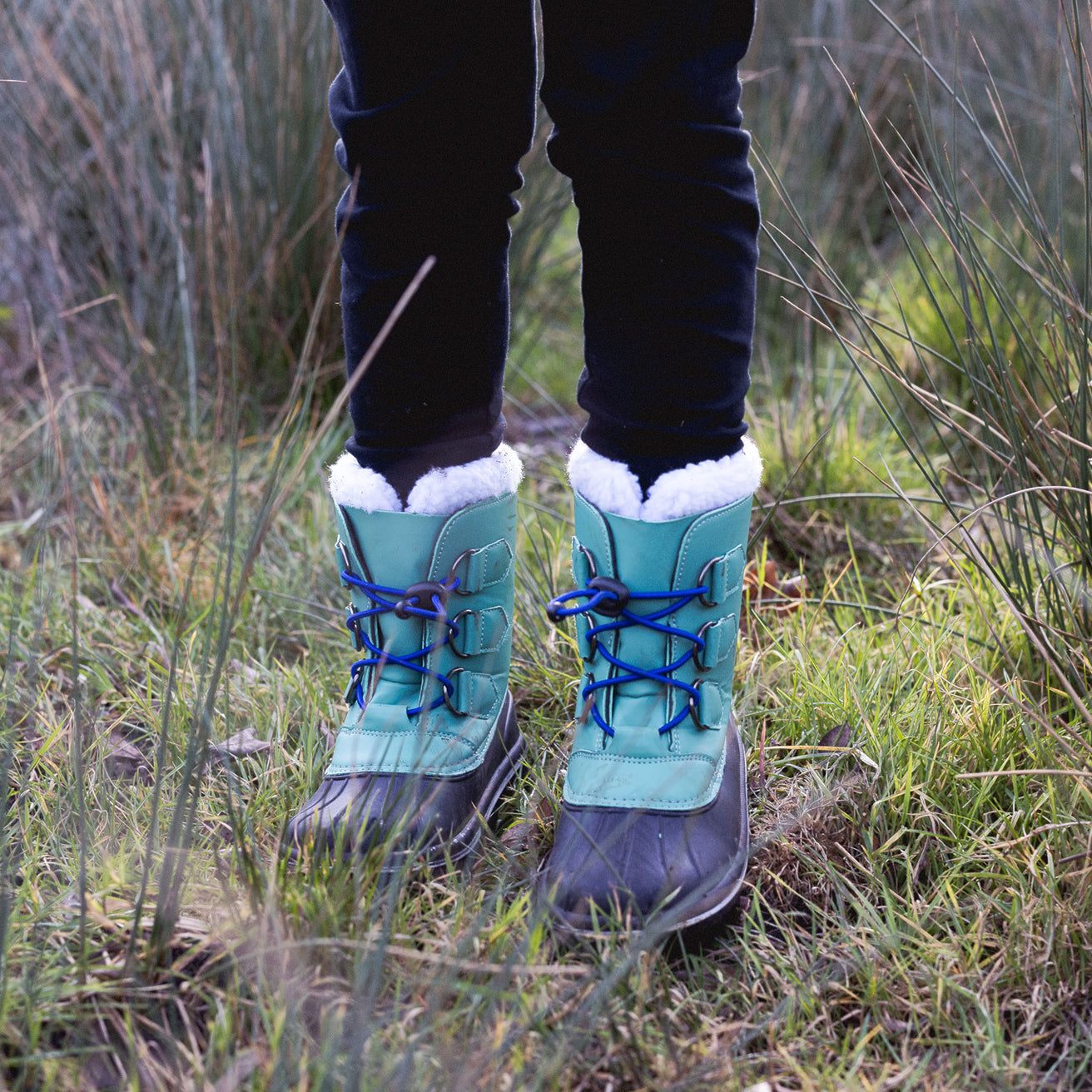 Snow Boots Green Kids - Muddy Puddles