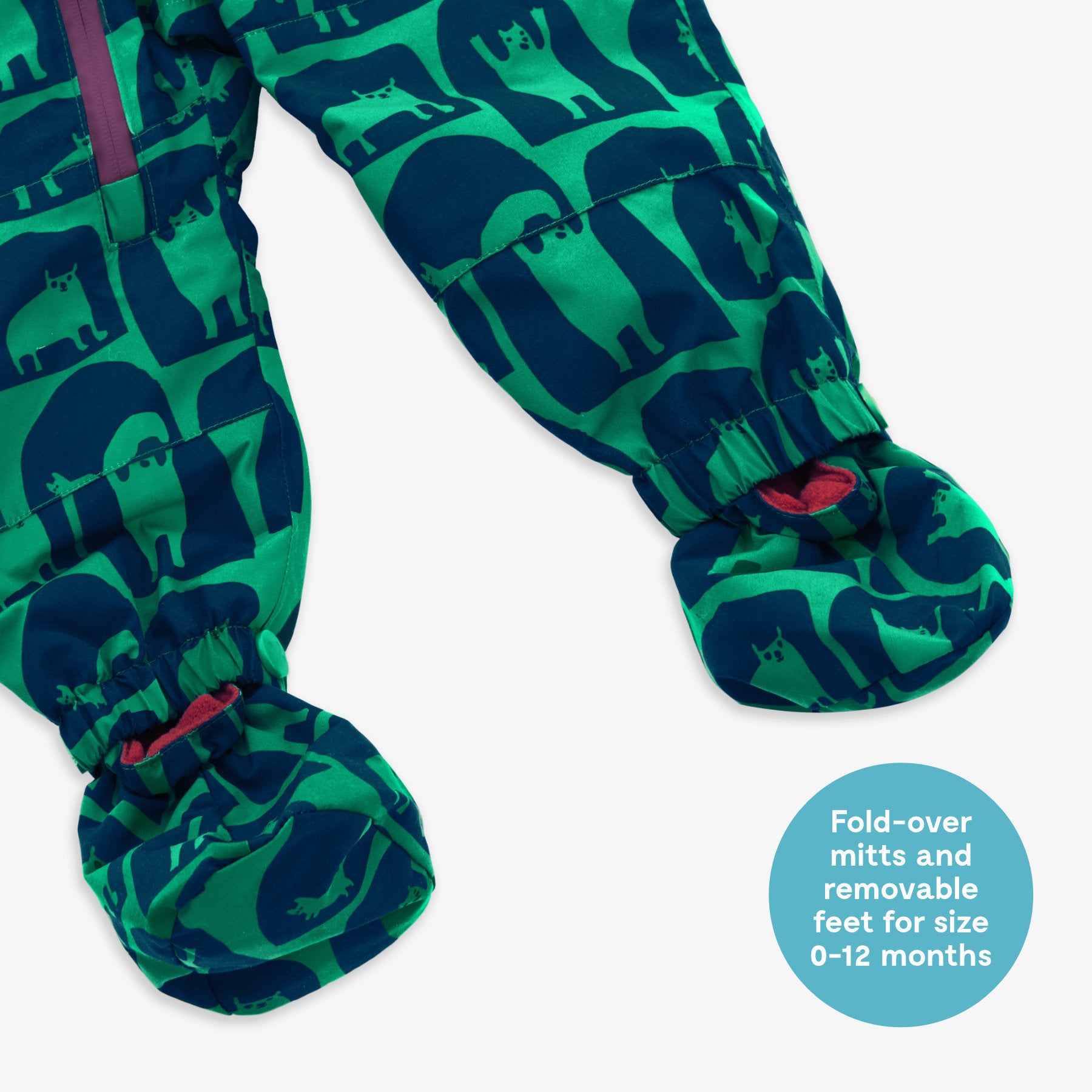 EcoSplash Waterproof Fleece Lined Puddle Suit Green Cave Kids - Muddy ...