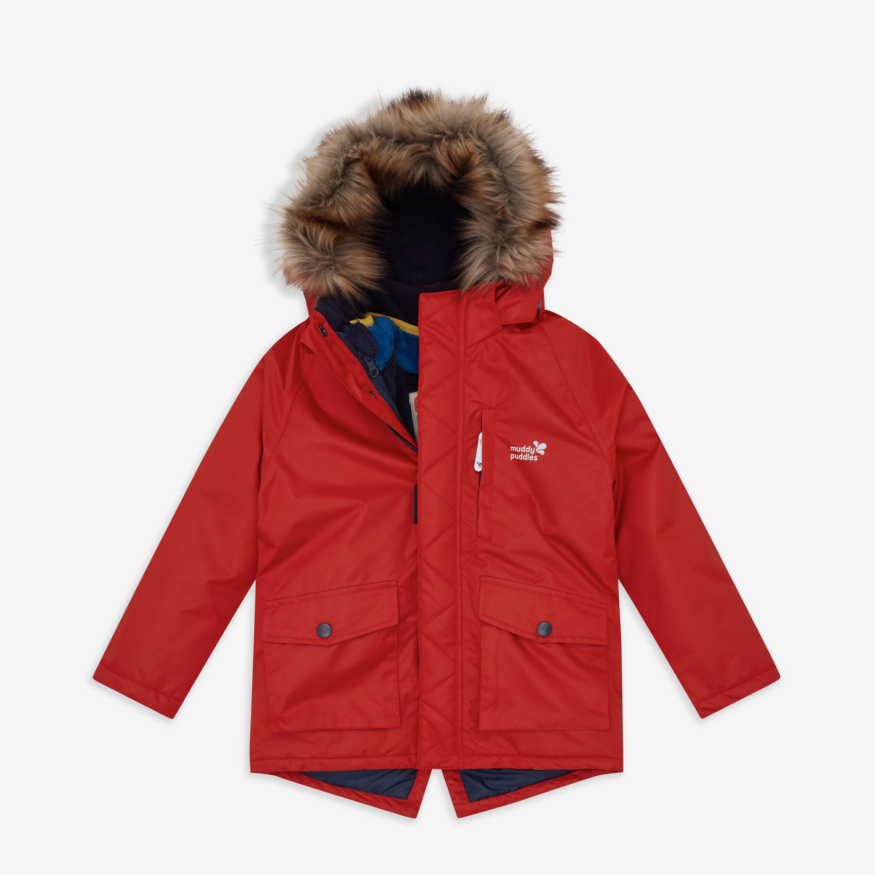 3 in 1 Waterproof Parka Red Kids - Muddy Puddles