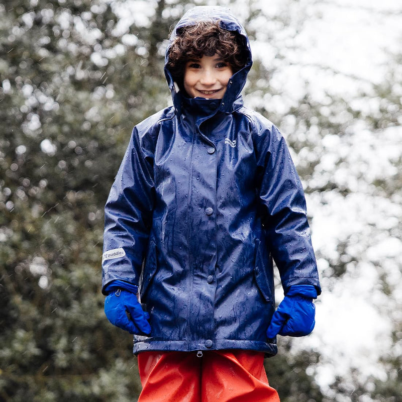 Originals Waterproof Jacket Navy Kids - Muddy Puddles