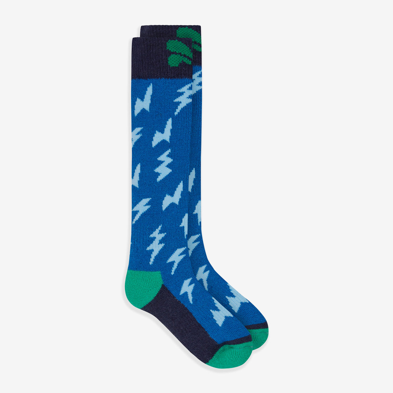 Puddlestomper Welly Socks Blue Lightning Kids - Muddy Puddles