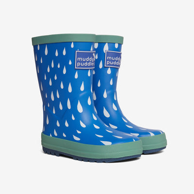 Puddlestomper Wellies Blue Lightning Kids - Muddy Puddles